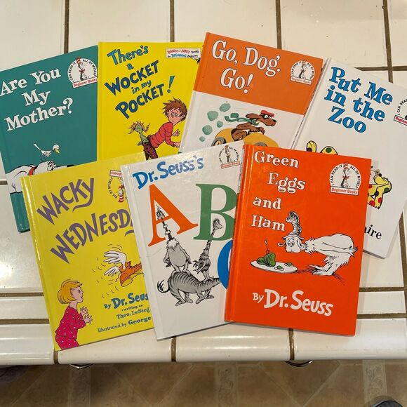 Dr. Seuss | Toys | Lot Of 7 Dr Seusss Green Eggs And Ham Abc Beginner ...